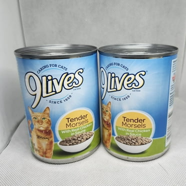 ( 2 Pack ) 9Lives 9 Lives Cat Food, With Real Chicken In Sauce, Tender ...
