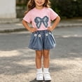 ATOGUTA Girls Summer Outfits Short Sleeves Crewneck Tops and Denim ...