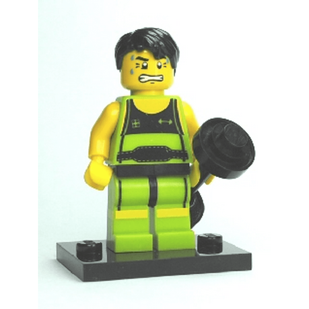 LEGO Collectible Series 2 Weightlifter Minifigure - Complete Set ...