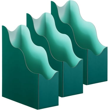 Storex Large Book/Magazine Bin, Plastic, Assorted Colors, Set of 5 ...