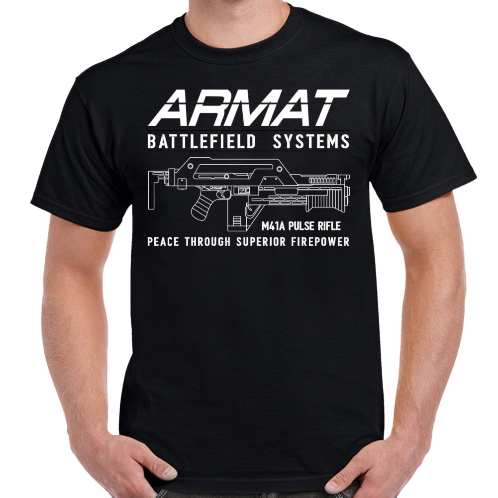 Armat Systems M41A Pulse Rifle Logo Adult T-Shirt-XL-Black - Walmart.com