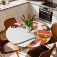 Firefighters Fitted Tablecloth with Elastic Edged, Round Table Cloth ...
