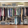 Whitmor 2 Shelf, 2 Rod Closet Adjustable Steel Closet Organizer 10x50 ...