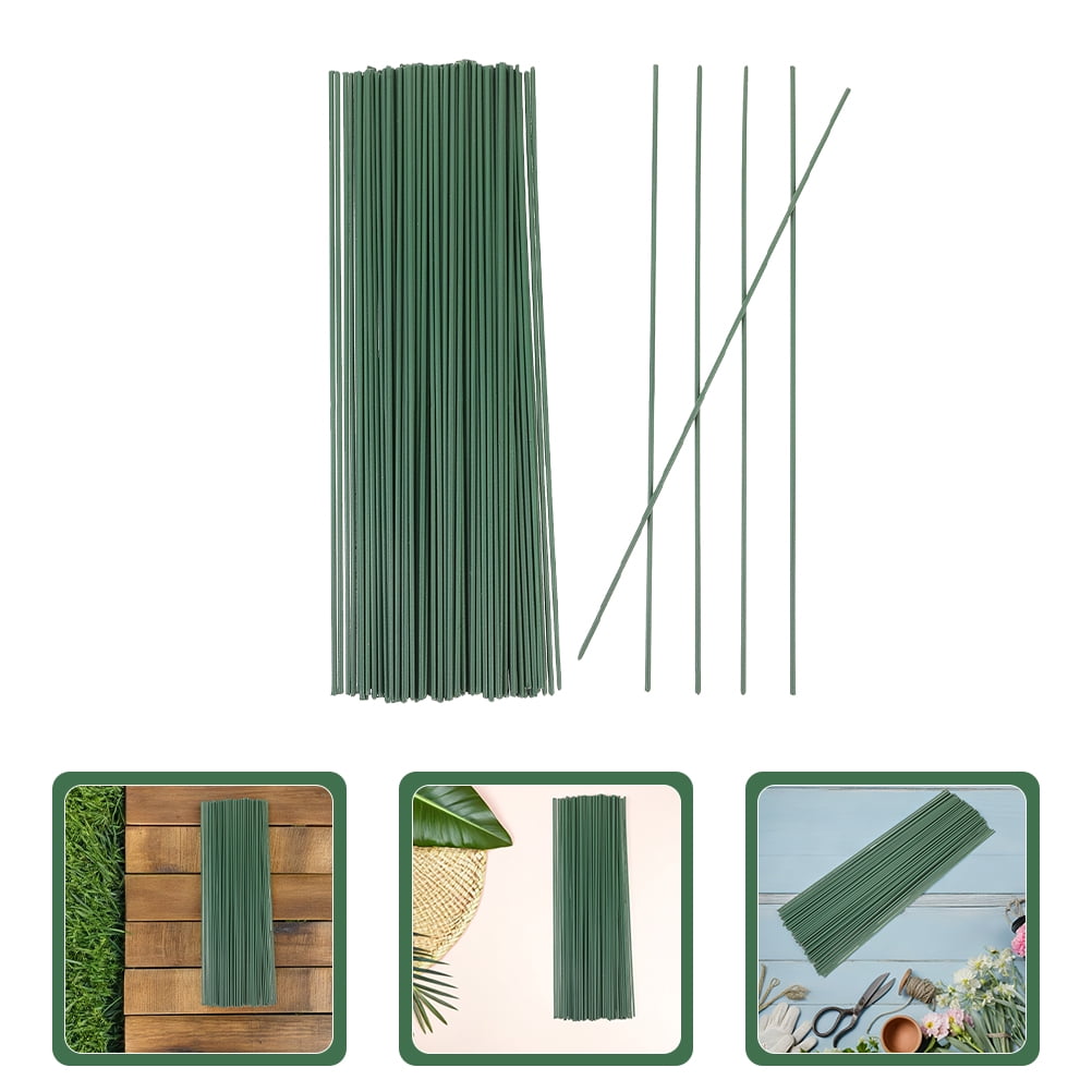 Click here for Fueenirva 100pcs Green Floral Wire Stems Metal Rod... prices