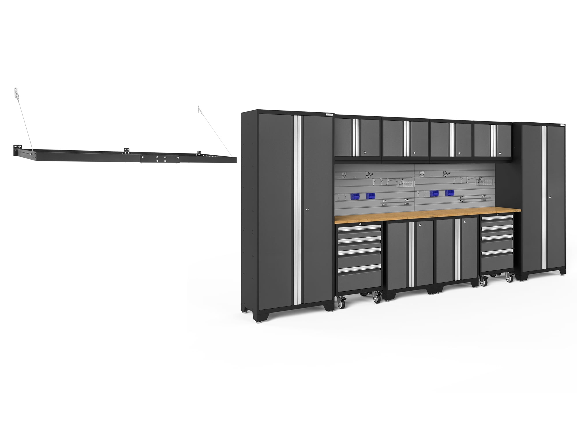 Buy NewAge Products Bold Series Gray 13 Piece Cabinet Set, Heavy Duty 24-Gauge Steel Garage ...