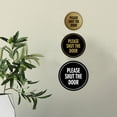 Signs ByLITA Circle Please Shut The Door Sign (Black) - Large - Walmart.com