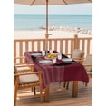 Black Circle Rectangle Outdoor Tablecloth with Umbrella Hole Japanese ...