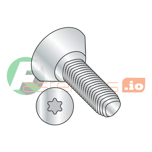 4-40 x 3/8" Full Trilobe Thread Forming Screws / Six-Lobe (Torx) / Flat ...