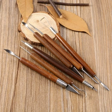 6PCS Pottery Plastic Scraper Tools Set Clay Sculpture Pottery Clay ...