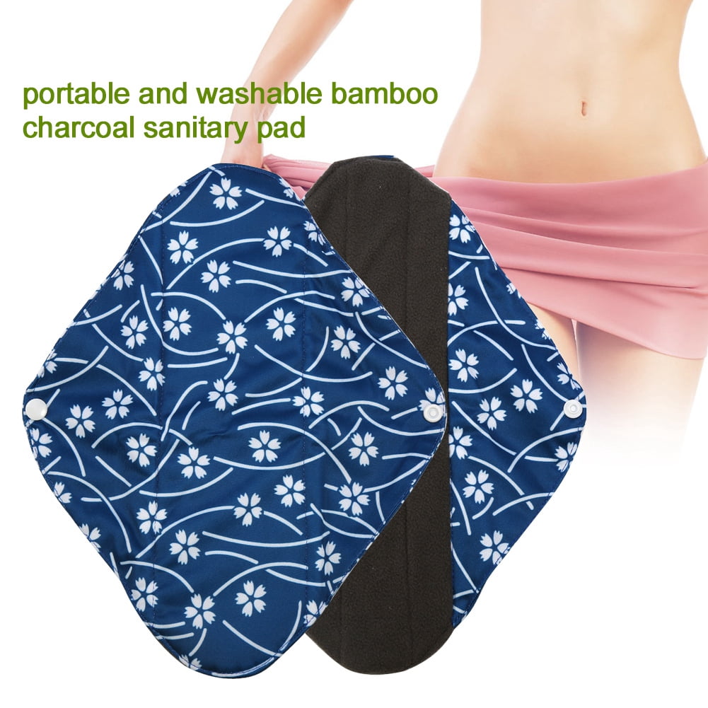 Toallas menstruales, toalla sanitaria reutilizable de bambú para la ...