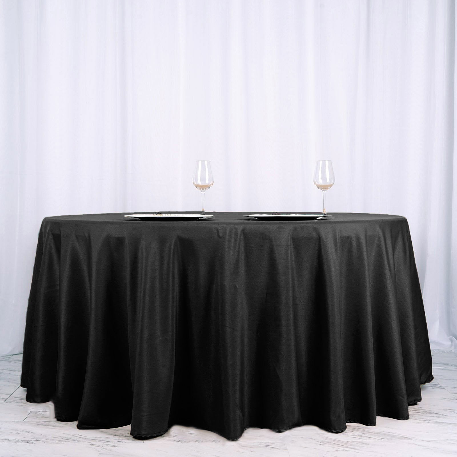 Efavormart 120" Wholesale Round Tablecloth Polyester Round Table Linens ...