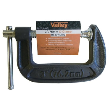 WEN Heavy-Duty Cast Iron C-Clamps with 8-Inch Jaw Opening and 3.4-Inch ...