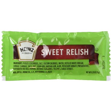 PPI Single Serve Sweet Relish, 9 gr. Packets (Pack of 200) - Walmart.com