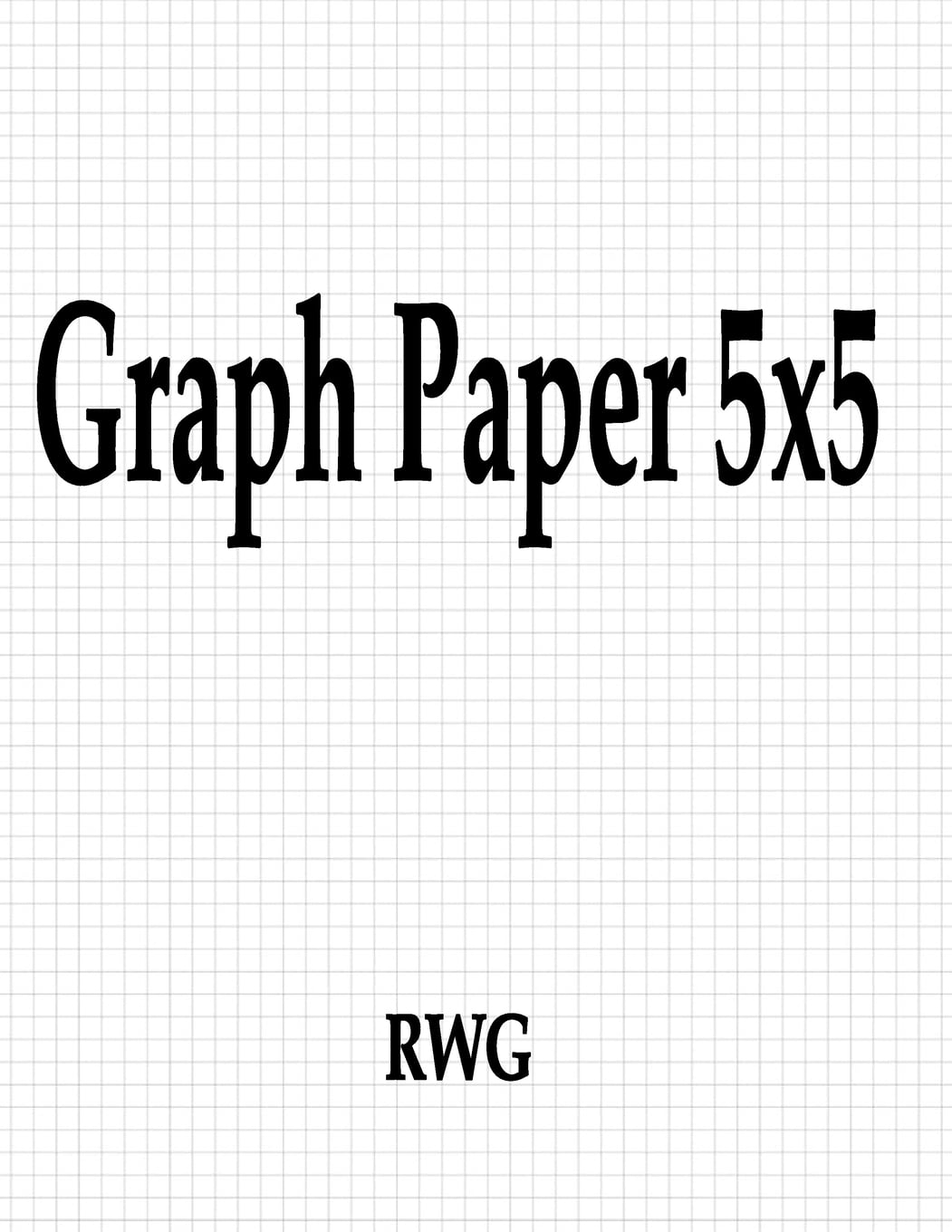 Graph Paper 5x5: 150 Pages 8.5 X 11 (Paperback) - Walmart.com