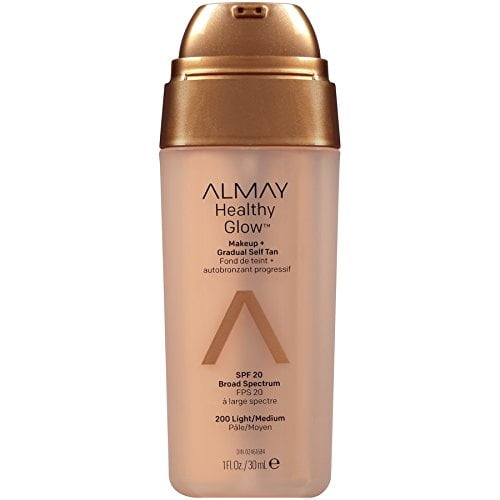 Almay Healthy Glow Makeup Plus Gradual Self Tan, Dermatologist Tested ...