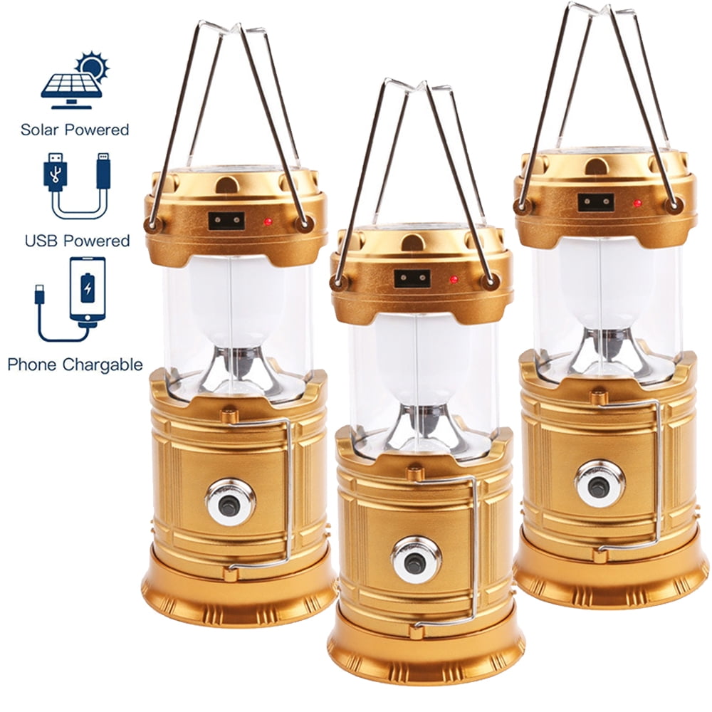 Solar Lantern Flashlights, Rechargeable Camping Lantern Led ...