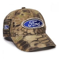 Ford Logo Built Tough Frayed Patch Pre-Curved Adjustable Hat - Walmart ...
