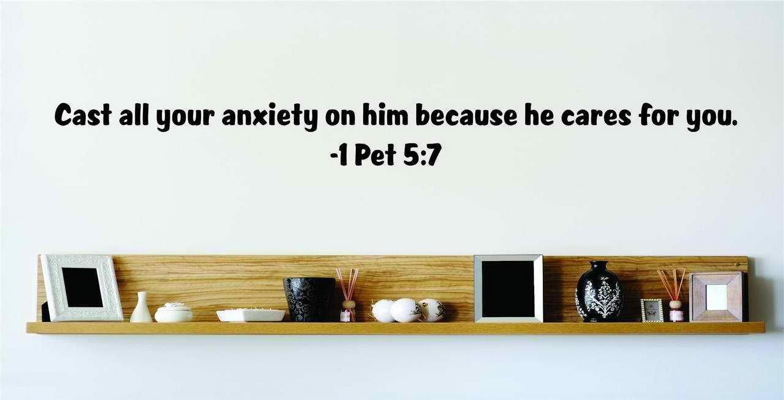 Family He cares For You Inspirational Religious Wall Decal Decoration 1 ...