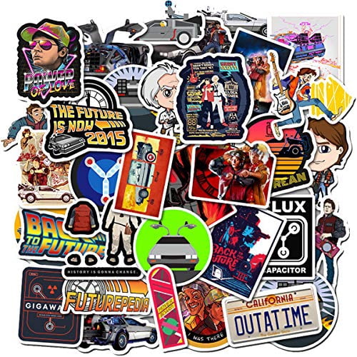 Back to The Future Sticker Pack of 50 Stickers - Film Stickers for ...
