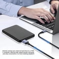 Flexible Right Angled USB3.0 Type C To MicroB Data Cable For External ...