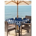 Bold Alphabet Square Outdoor Tablecloth with Umbrella Hole Modern ...