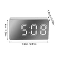 Agiufgs Digital Alarm Clock Plastic, Clear LED Display with 12 24H Mode ...