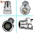 Full Brass G1/2" Flow Quick Control Shut-OFF Valve Shower Head Hand ...