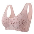 Ahuyic Womens Bra,Summer Plus Size Bra,Womens Printing Thin Style ...