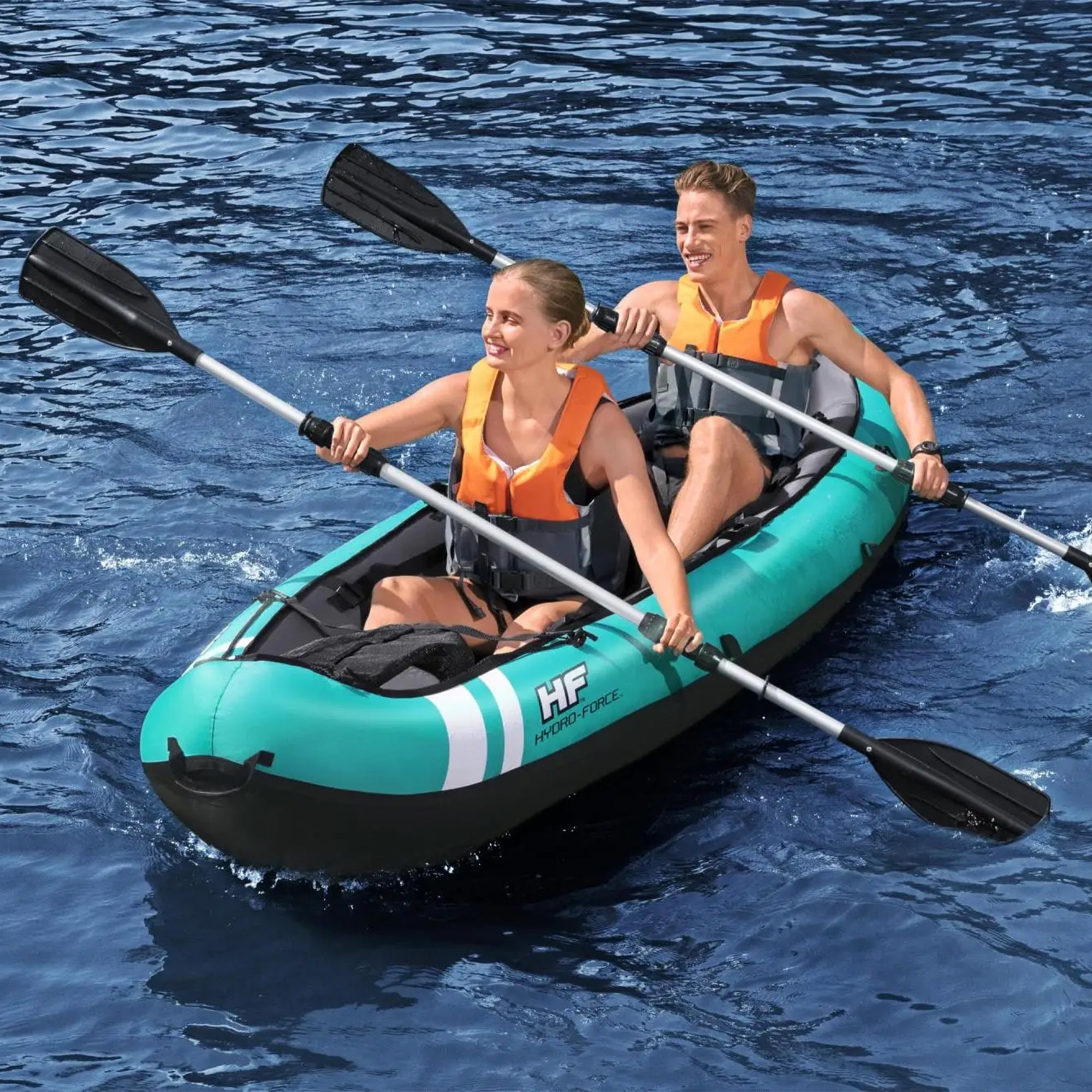 Bestway Hydro-Force Ventura 9' Single Person Inflatable Kayak Set with ...
