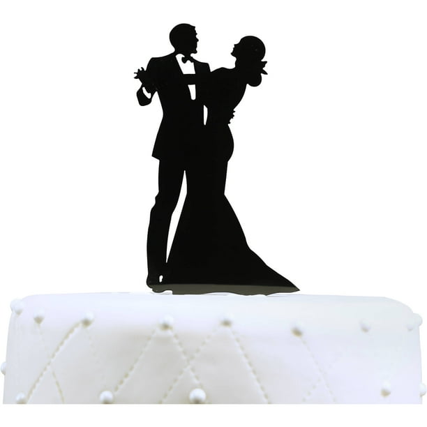Unik Occasions Dancing Couple Acrylic Wedding Cake Topper - Walmart.com