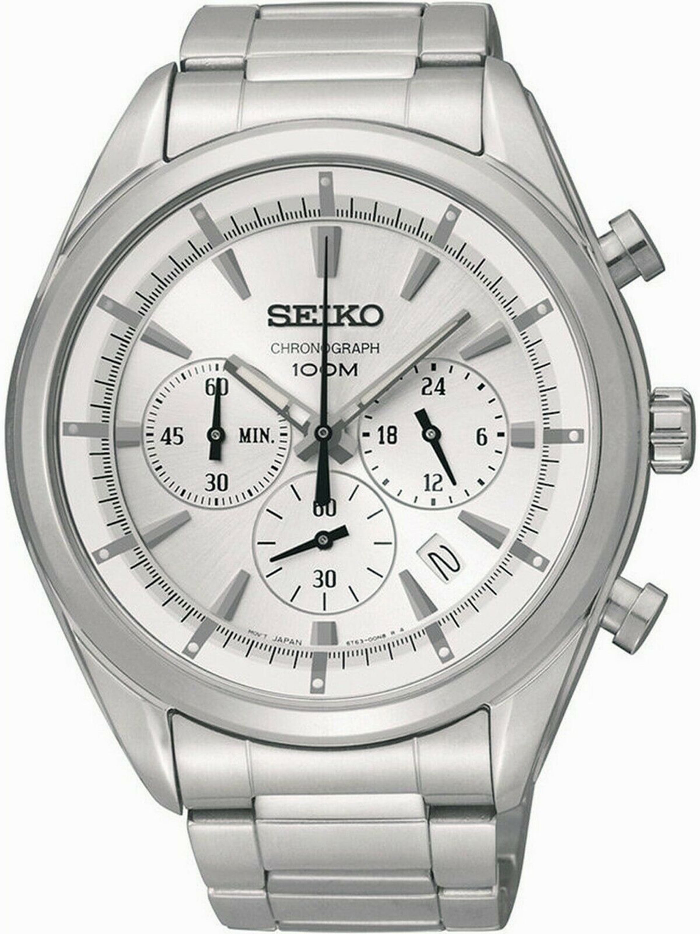 SEIKO SSB085P1,Men's chronograph,Stainless Steel case and bracelet,date ...