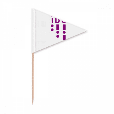 Morse Code Care Dot-line Representation Toothpick Triangle Cupcake ...