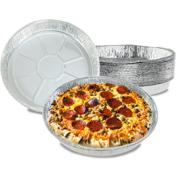 Lot45 Aluminum Foil 12in Disposable Pie Pans - 25pc Deep Dish Foil ...