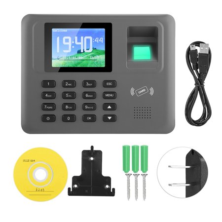 Colorful Screen Fingerprint Recognition Time Attendance Machine Time ...
