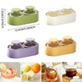 Two Cavity Ice Sphere Mould with Lid, Easy Release Ice Tray for Whisky ...