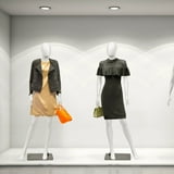 Gymax Female Torso Mannequin, Full Body Clothing Display Form, Plastic ...