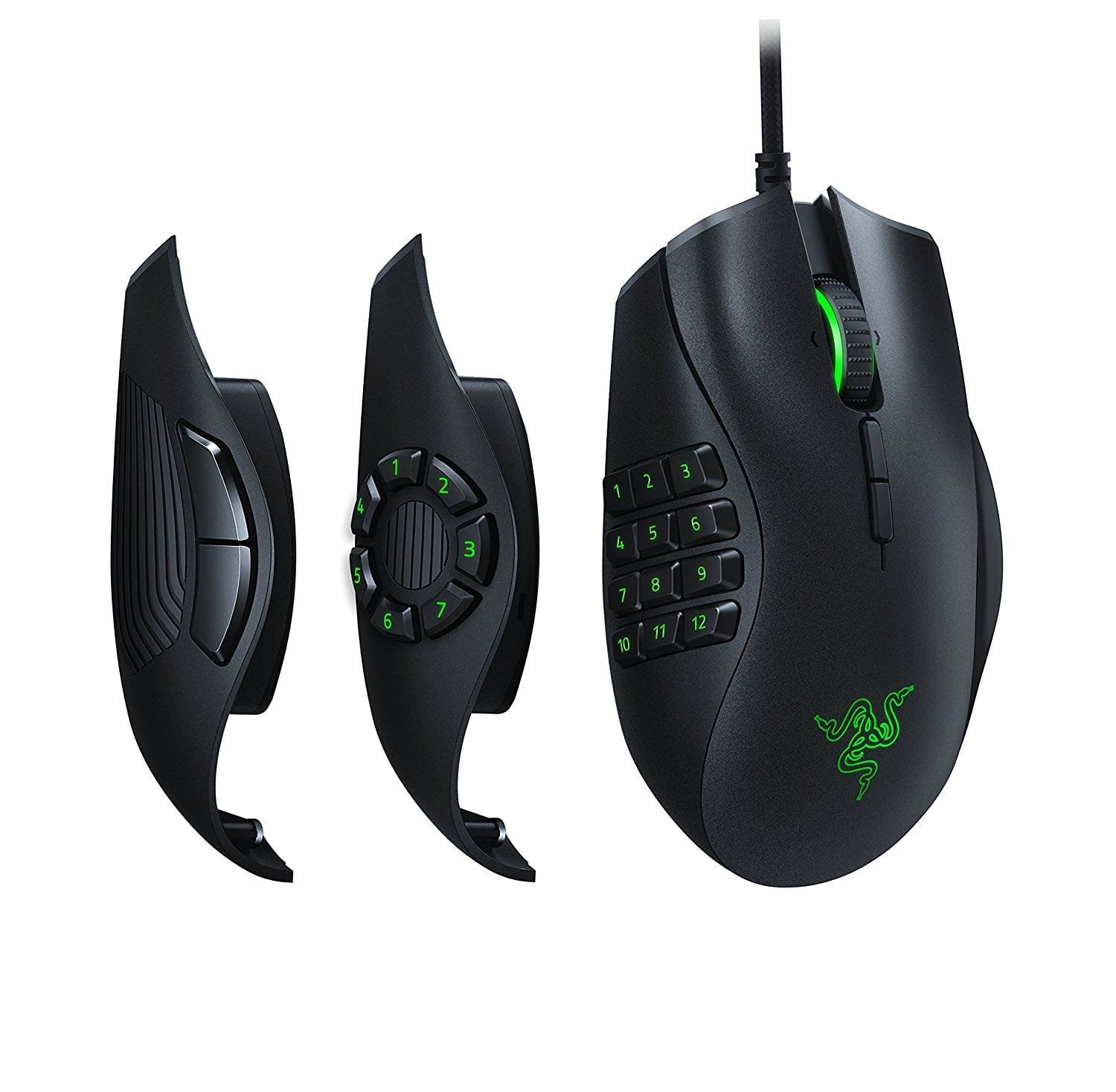 Razer Naga Trinity Chroma Gaming Mouse Interchangeable Side Plates with ... Razer Naga Trinity Chroma Gaming Mouse Interchangeable Side Plates with ...