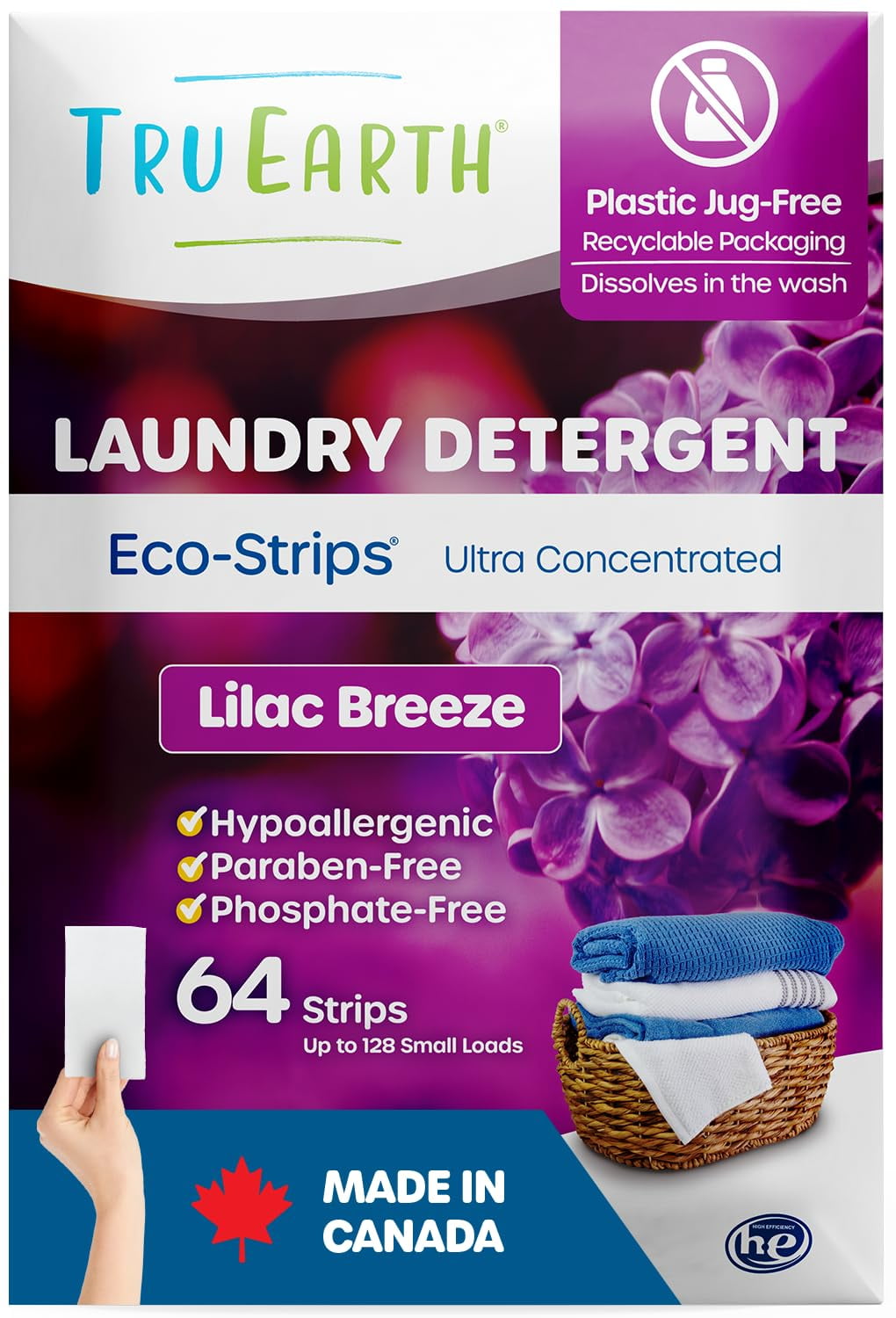 Láminas de detergente para ropa Tru Earth Compact 128 cargas | Bodega ...