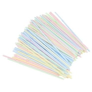 Diamond Disposable Plastic Drinking Straws, Bendable, Neon, 100 Ct ...