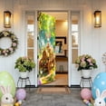 Generic Happy Easter Door Cover Decorations Bunny Eggs Flowers Welcome ...