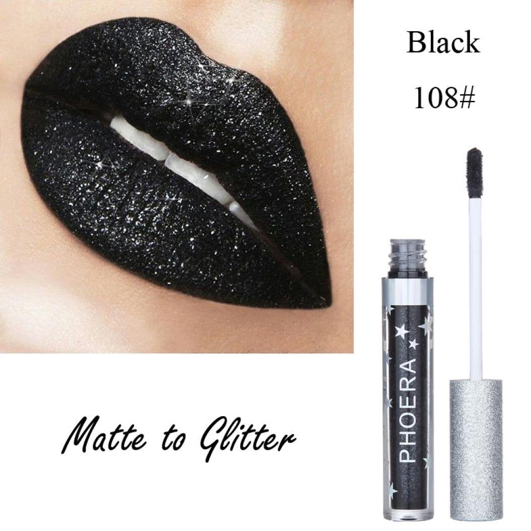 Tekdeals Matte To Glitter Metallic Liquid Lipstick Waterproof Matte Lip