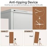 Polup 66''H Vertical Display Cabinet with 4-Tier Curio and Glass Doors ...