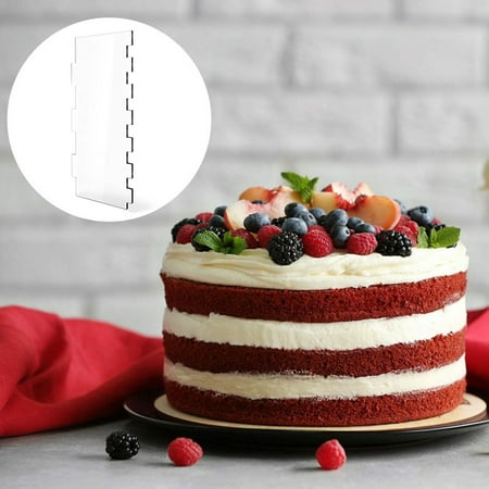 Coiry Acrylic Cake Scraper Cake Edge Smoother Cream Decorating DIY ...