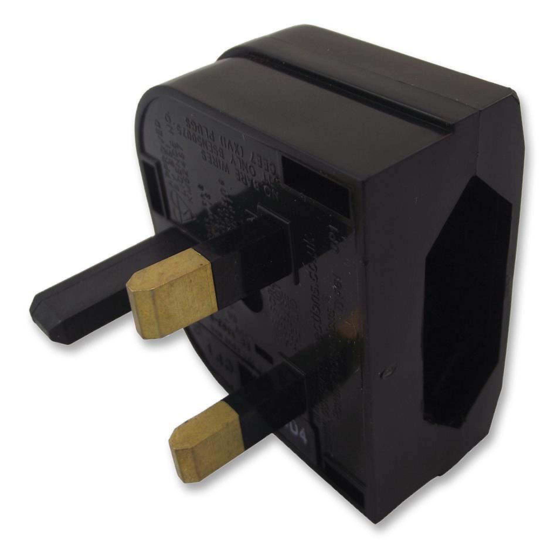 POWERCONNECTIONS - Euro 2 Pin to UK 3 Pin Converter Plug - Quick Fit ...