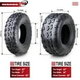 Wanda Set of 4 ATV UTV Tires, 22x7-10 Front, 22x10-10 Rear, 4PR, Stable ...