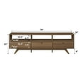 Walker Edison Mid-Century Modern Storage TV Stand for TVs up to 80 ...