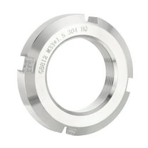 Uxcell M12x1.75mm Hexagon Slotted Nut, Grade 6.8 304 Stainless Steel ...