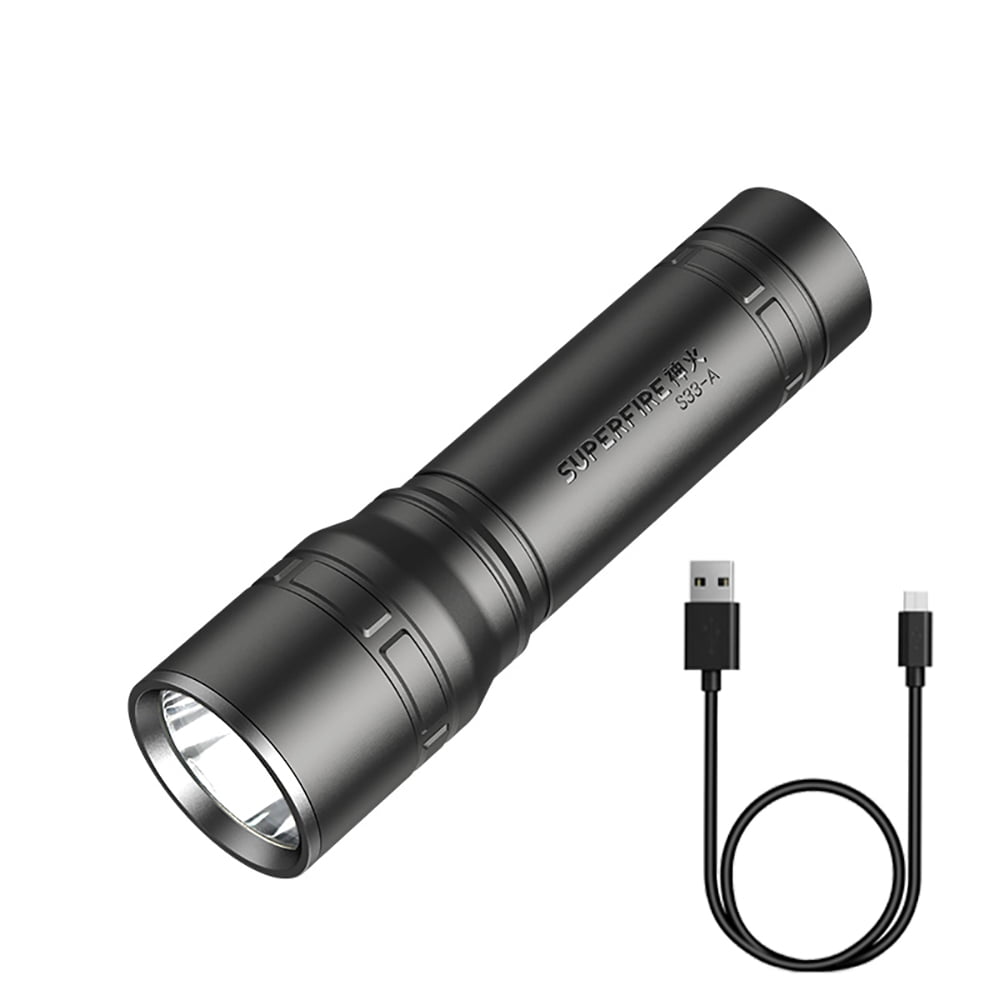 LED Flashlight, USB Rechargeable Flashlights, Bright Lightweight Flash ...