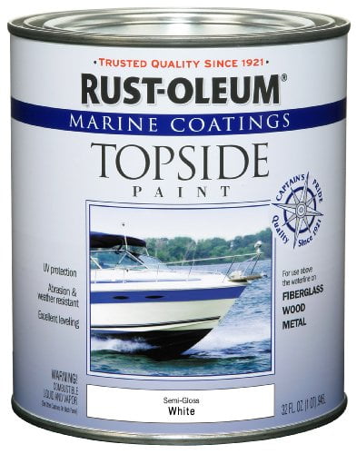Rust-Oleum 207000 Marine Coatings Topside Paint, Quart, Semi-Gloss ...