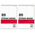 1 BAZIC Steno Notebook 6" X 9" White Sheet Gregg Ruled Office Notepad ...